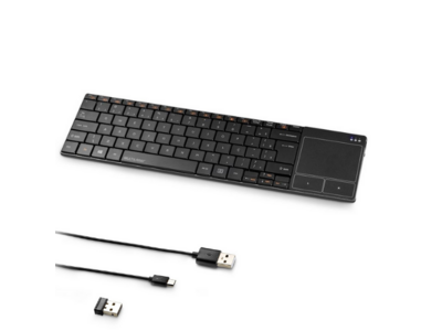 TECLADO MULTILASER WIRELESS 2.4 GHZ COM TOUCH INTEGRADO USB TC219 ...